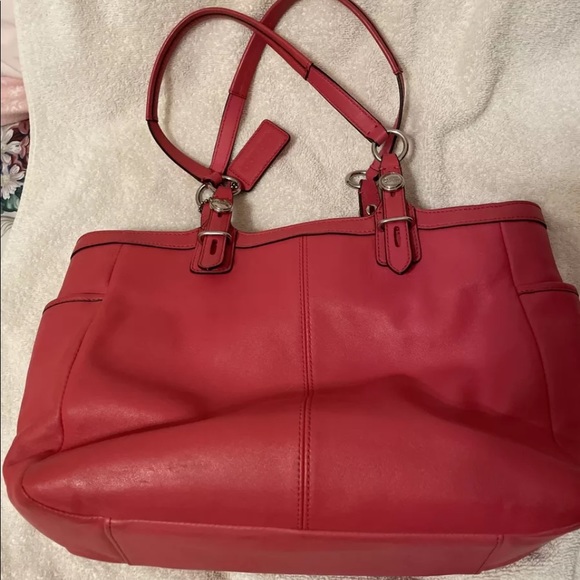 Coach | Bags | Vintage Hot Pink Coach Tote Handbag With Silver Hardware ...